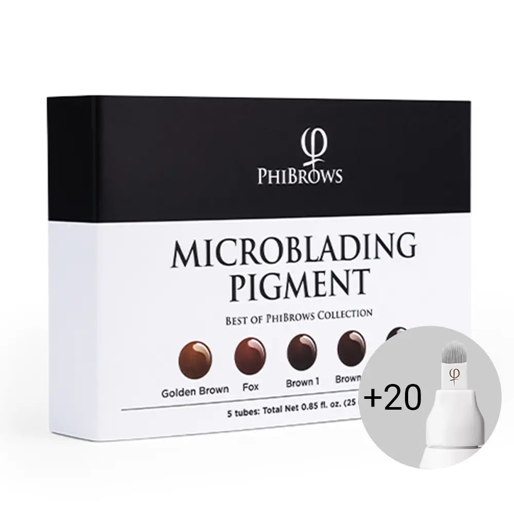 PhiBrows Microblading Set 2: SUPE Pigment Set + Disposable Tool U24 Na – PMUHub Shop