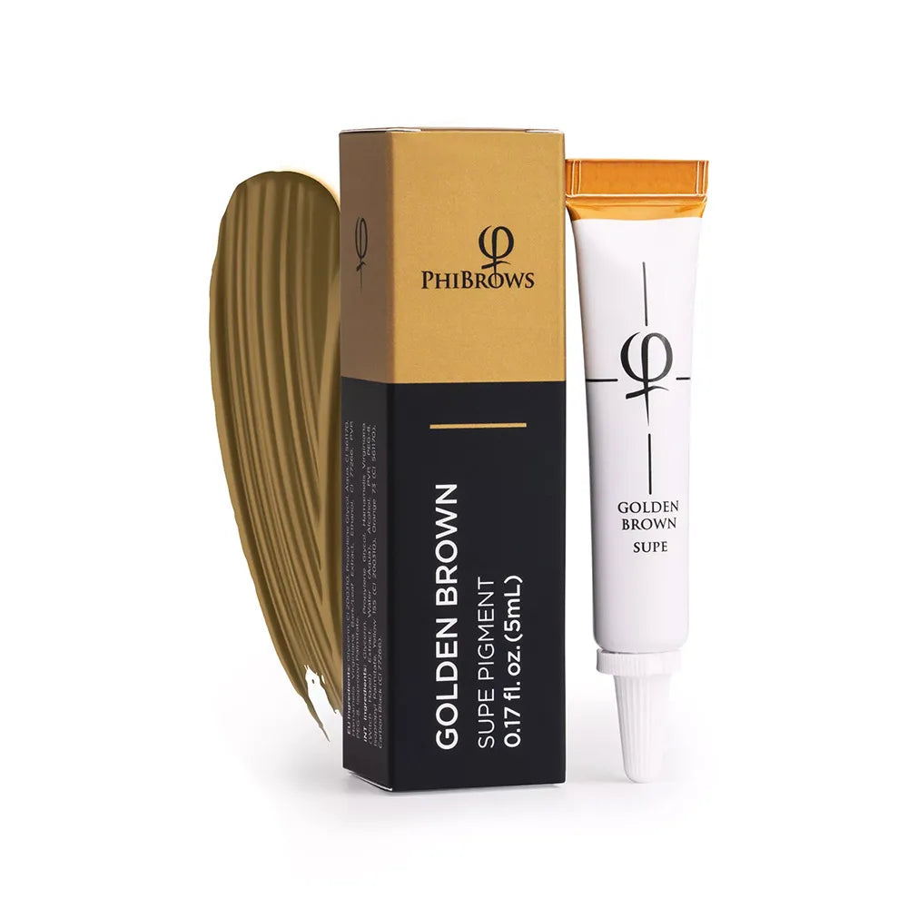PhiBrows Golden Brown SUPE Microblading Pigment 0.17 fl oz (5 ml ...
